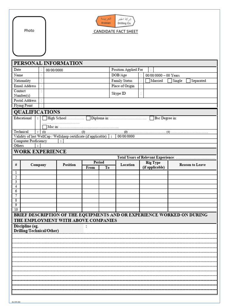 NEW ADC Candidate Fact Sheet | PDF