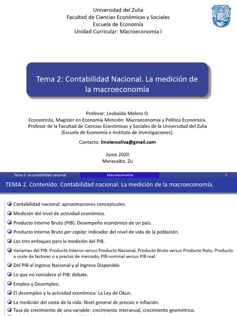 Tema 2. Contabilidad Nacional_La Medición de La Macroeconomía. 2020 | Descargar gratis PDF ...