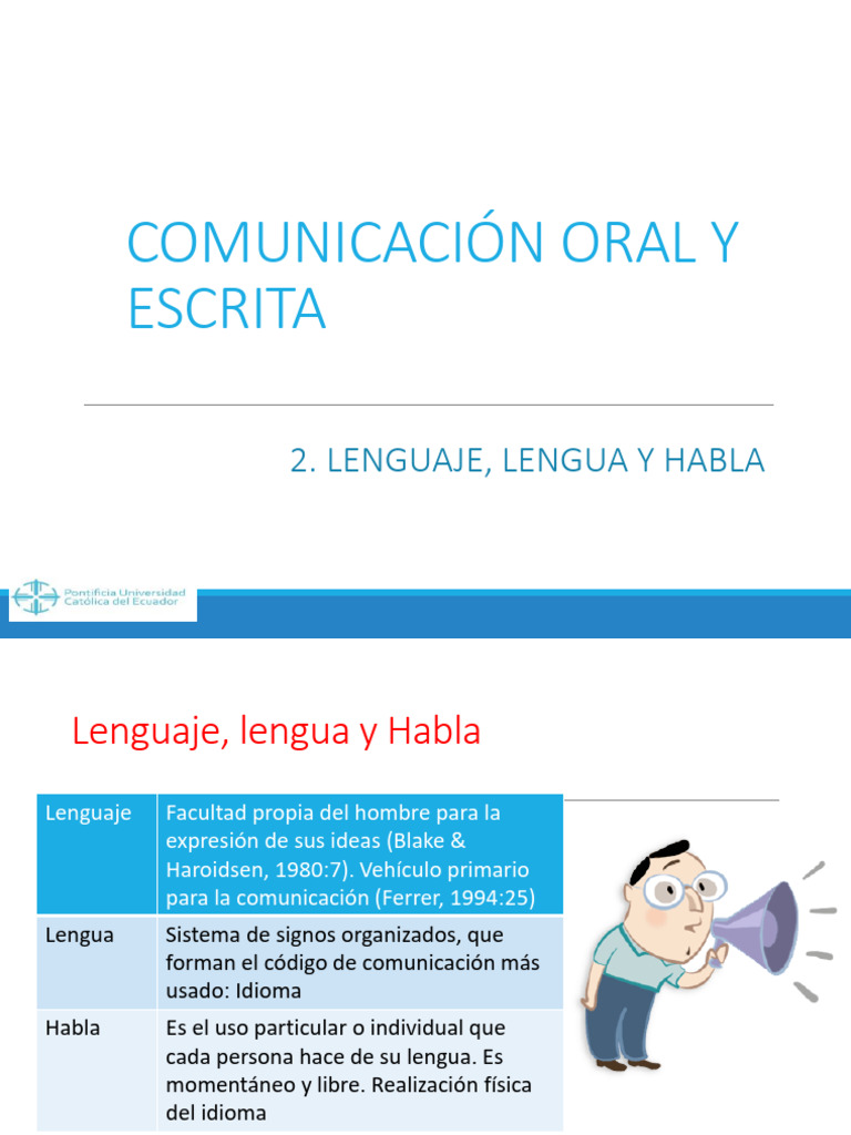 Lenguaje y Comunicación: Conceptos Clave | PDF | Comunicación | Habla