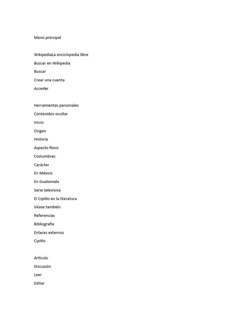 CIPITIO | PDF | Personajes mitologicos | Mitología