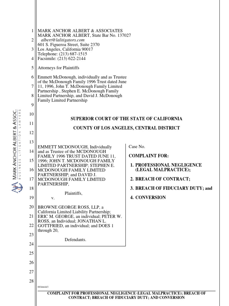 For Breach of Contract | PDF | Arbitration | Negligence
