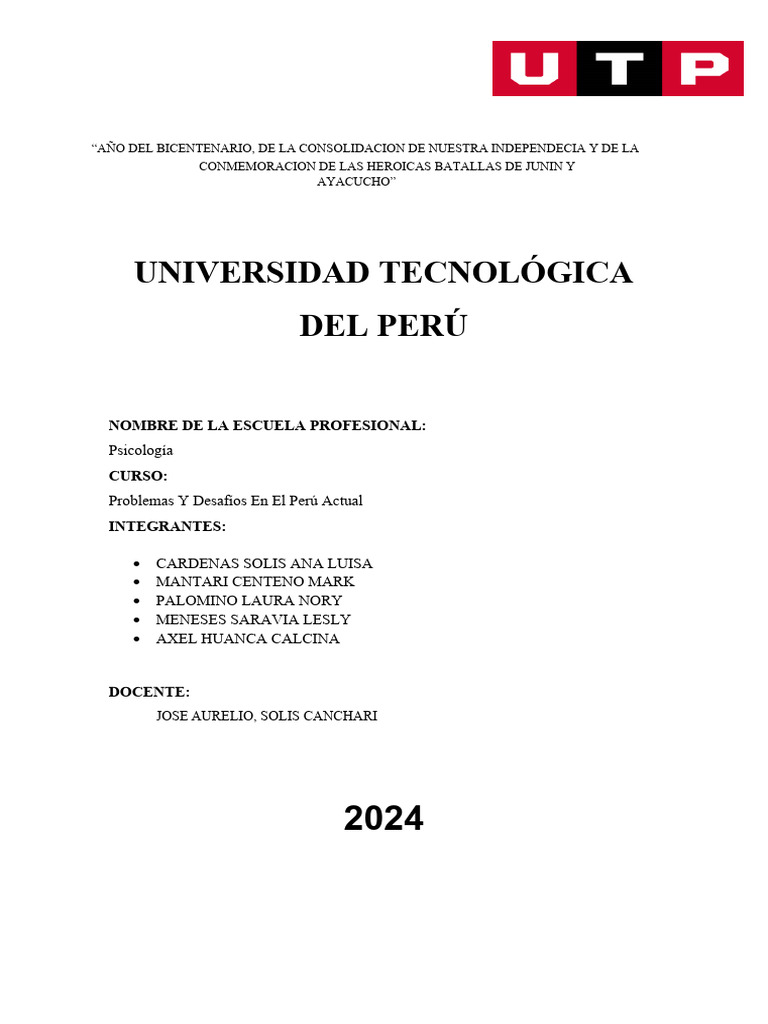 Tarea Academica 1 Grupo | PDF Tarea Academica 1 Grupo | PDF