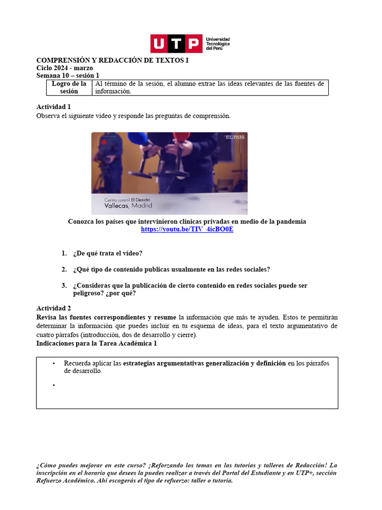 S10.s1-Formato Completo. Preparación para La TA2 Grupo | PDF