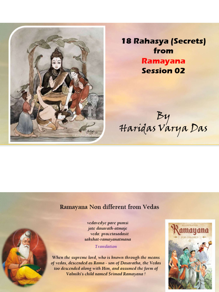 Ramayana secrets - Haridas Varya Das - S2 | Download Free PDF ...