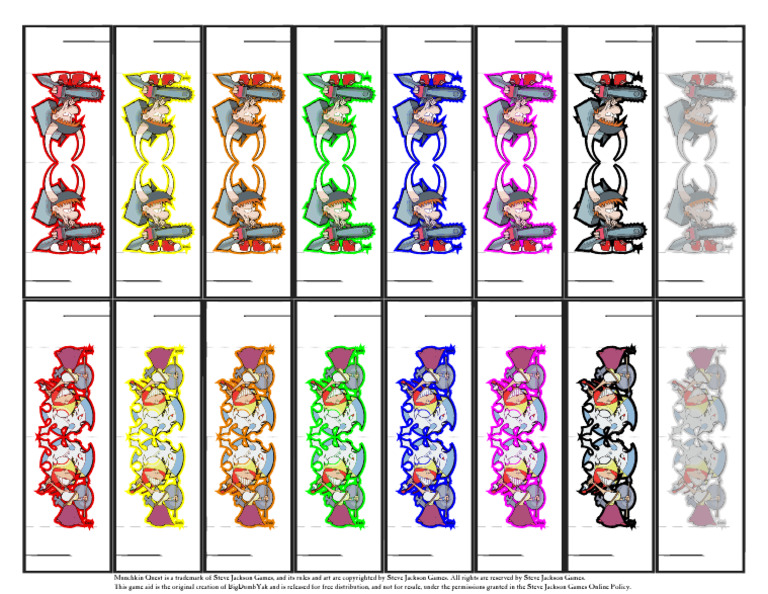 Munchkin Quest 16 Player Tokens | PDF