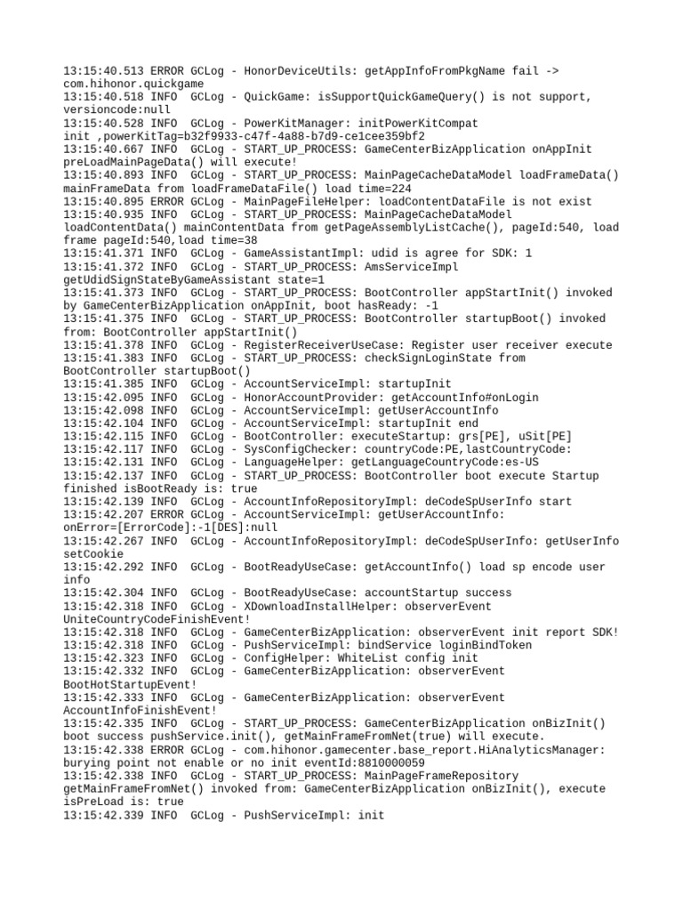 Honor Device Log Analysis Report | PDF | Computer Science | Networking Standards