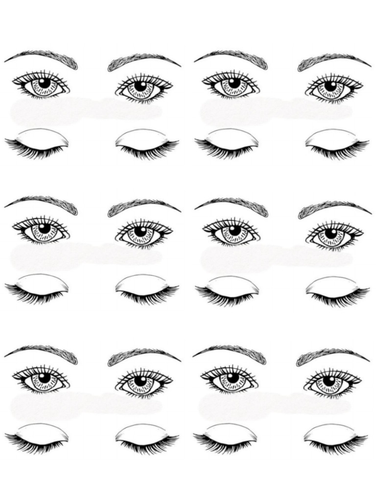 Plantilla de Ojos de Practica | PDF