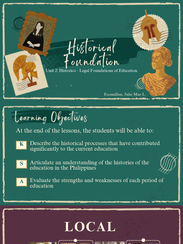 Historical Foundations of Education in the Philippines | PDF | Social ...