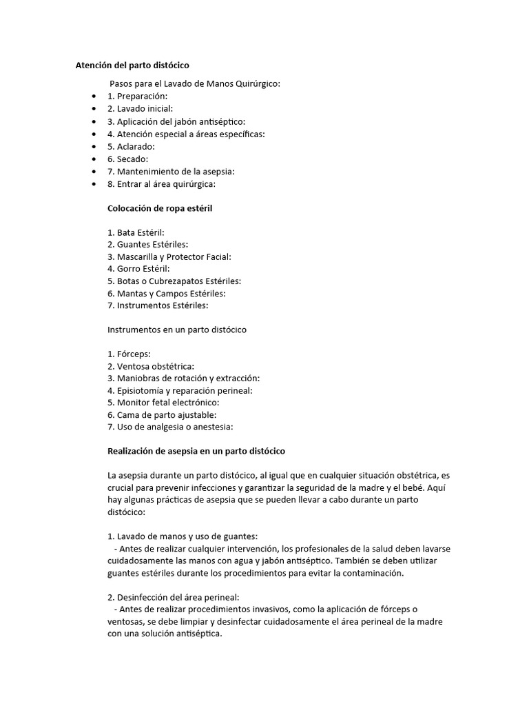 Atención del parto distócico | Descargar gratis PDF | Parto | Seccion ...