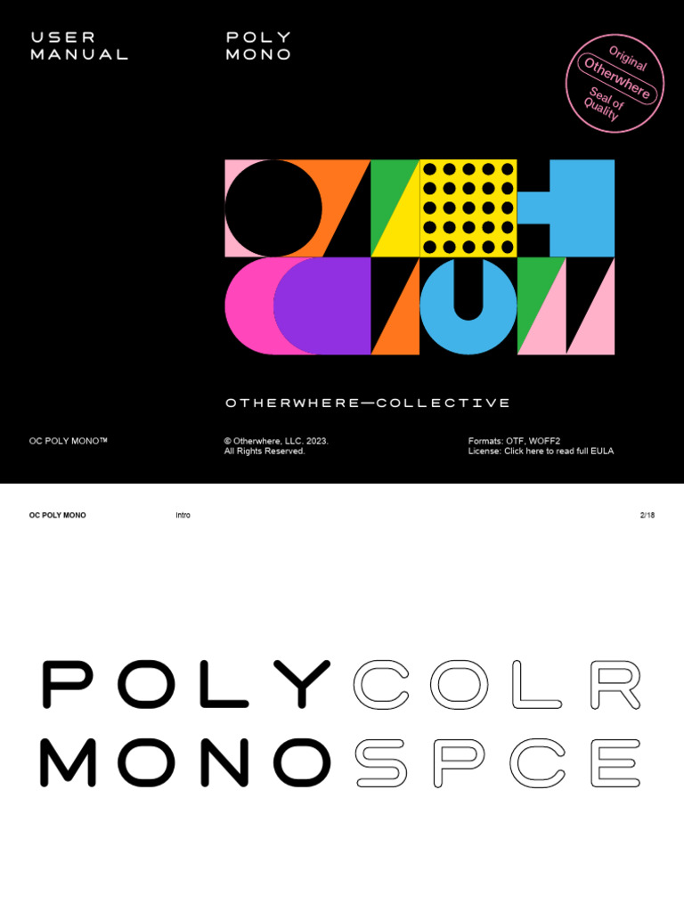 OC POLY MONO Specimen | PDF | Typefaces | Greek Alphabet