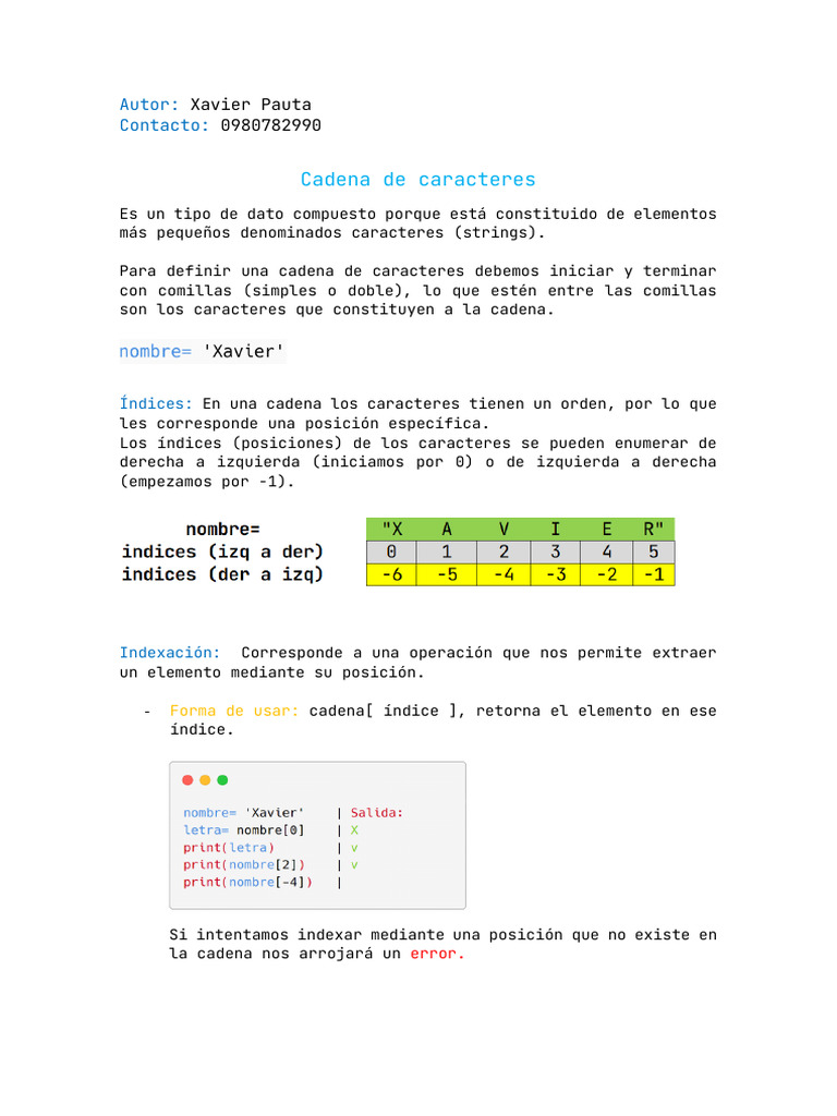 Resumen de Cadenas de Caracteres | PDF | Cadena (informática) | Multiplicación