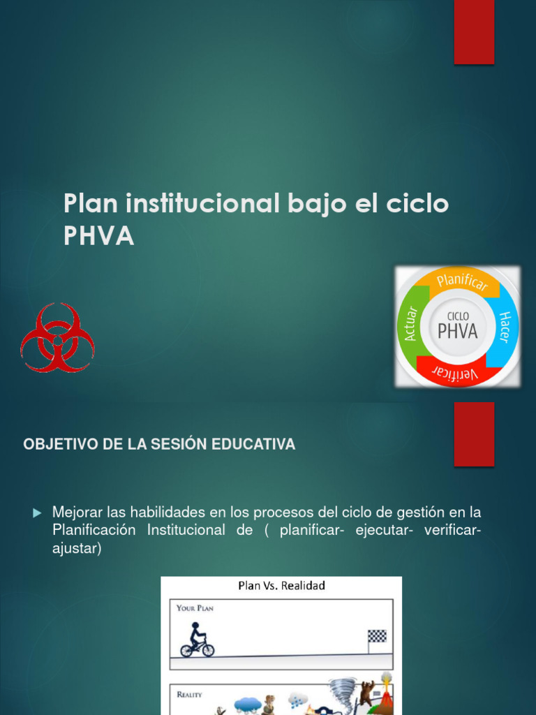 1 Planificar PHVA | Descargar gratis PDF | Planificación | Evaluación