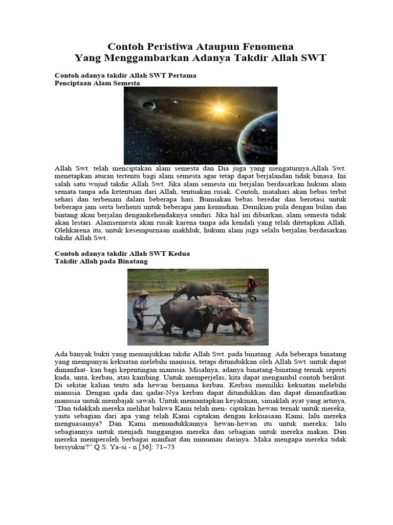 Contoh Peristiwa Ataupun Fenomena | PDF