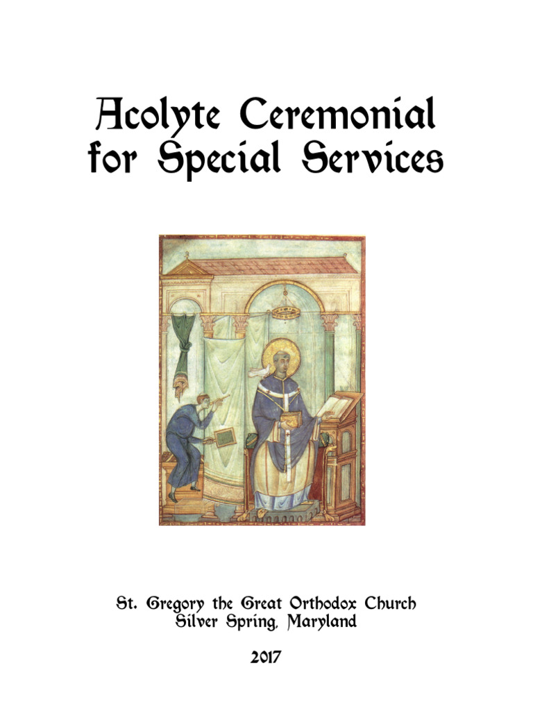 Acolyte Ceremonial For St. Gregorys | PDF | Altar | Mass (Liturgy)