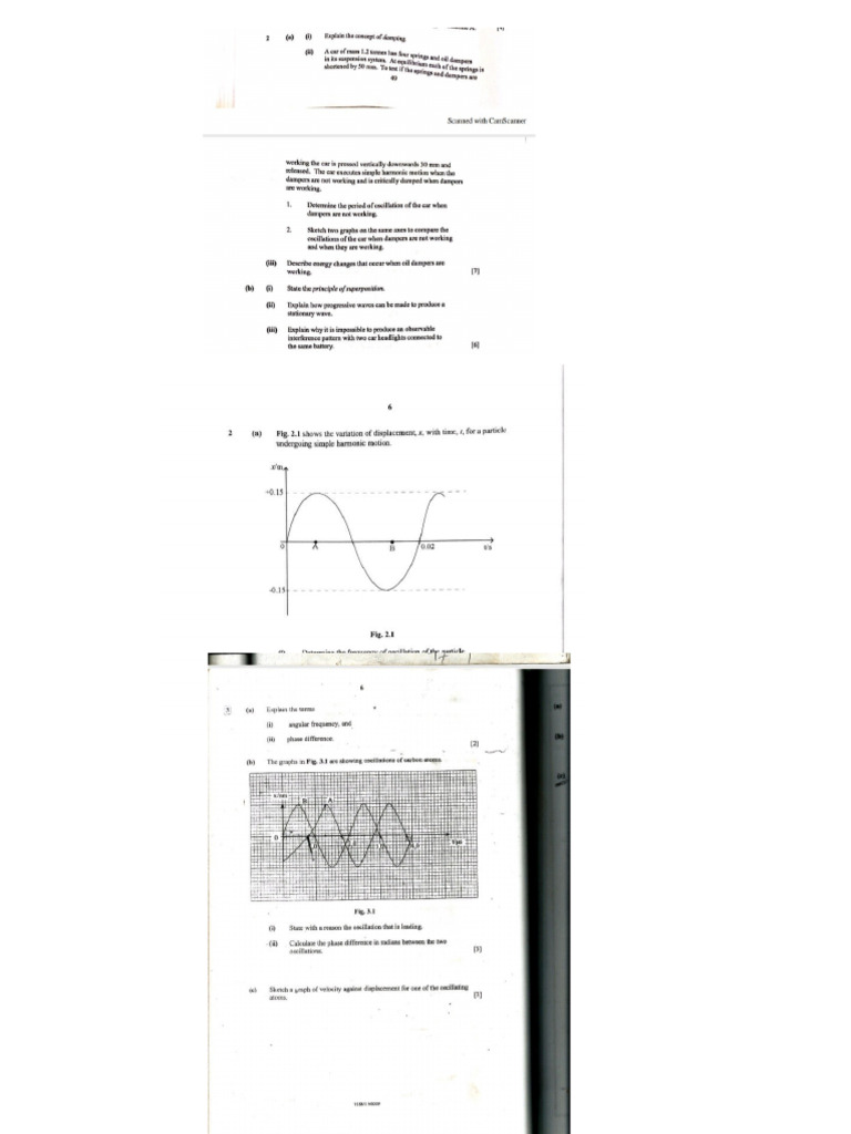 Oscillation and Waves | PDF