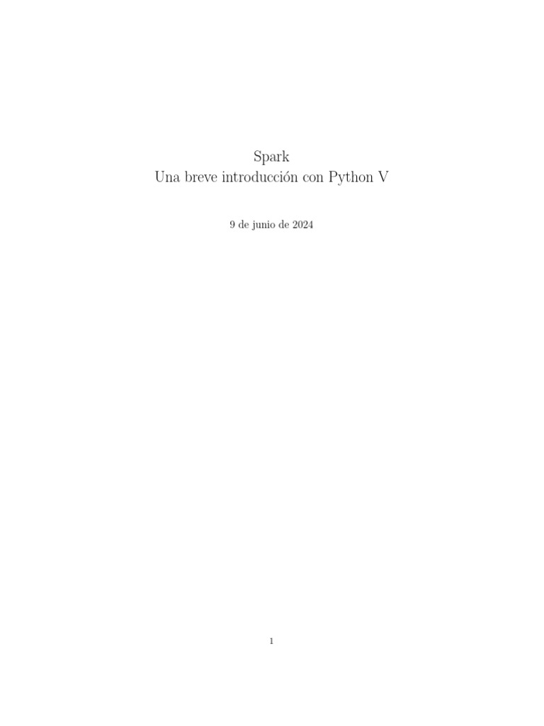 Pyspark 5 | PDF | Tecnología