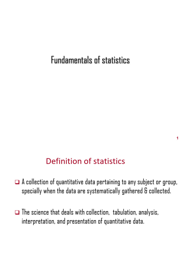 2.fundamentals of Ststisitics | PDF | Mode (Statistics) | Accuracy And Precision