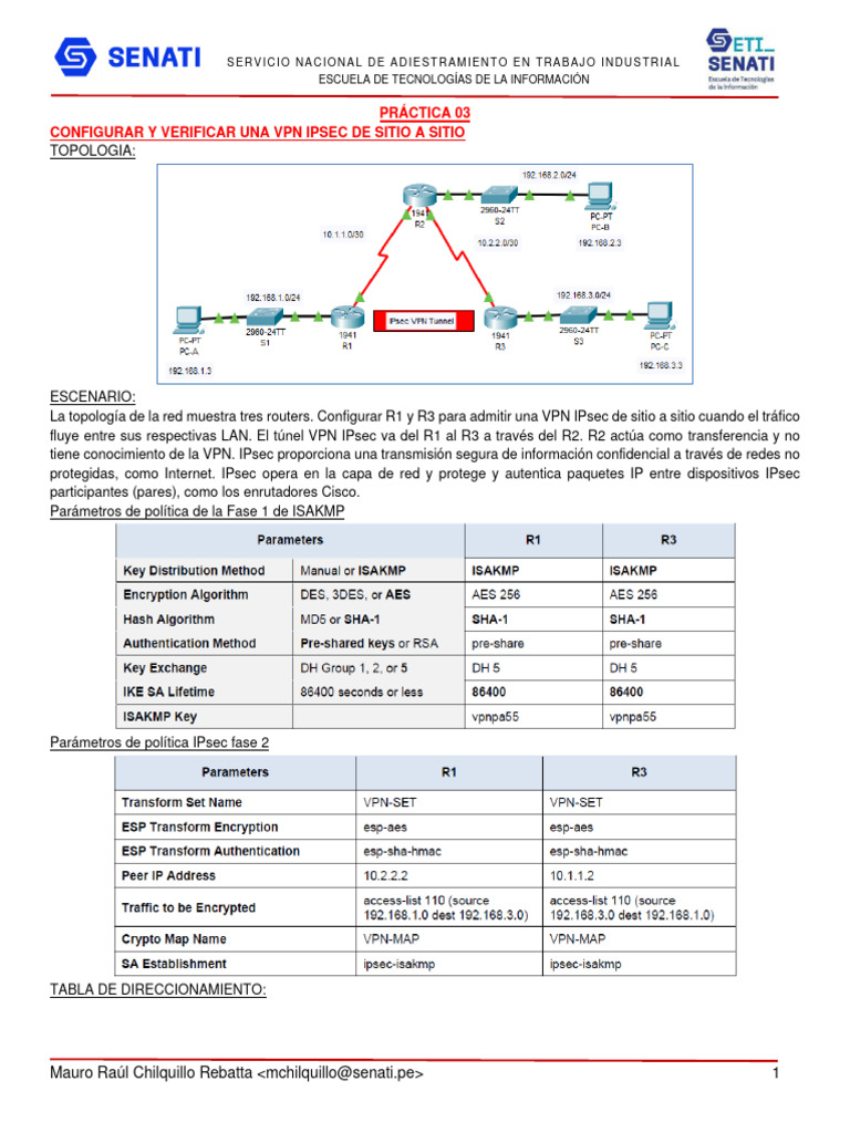 Practica 04 | PDF | Enrutador (Computación) | Red privada virtual