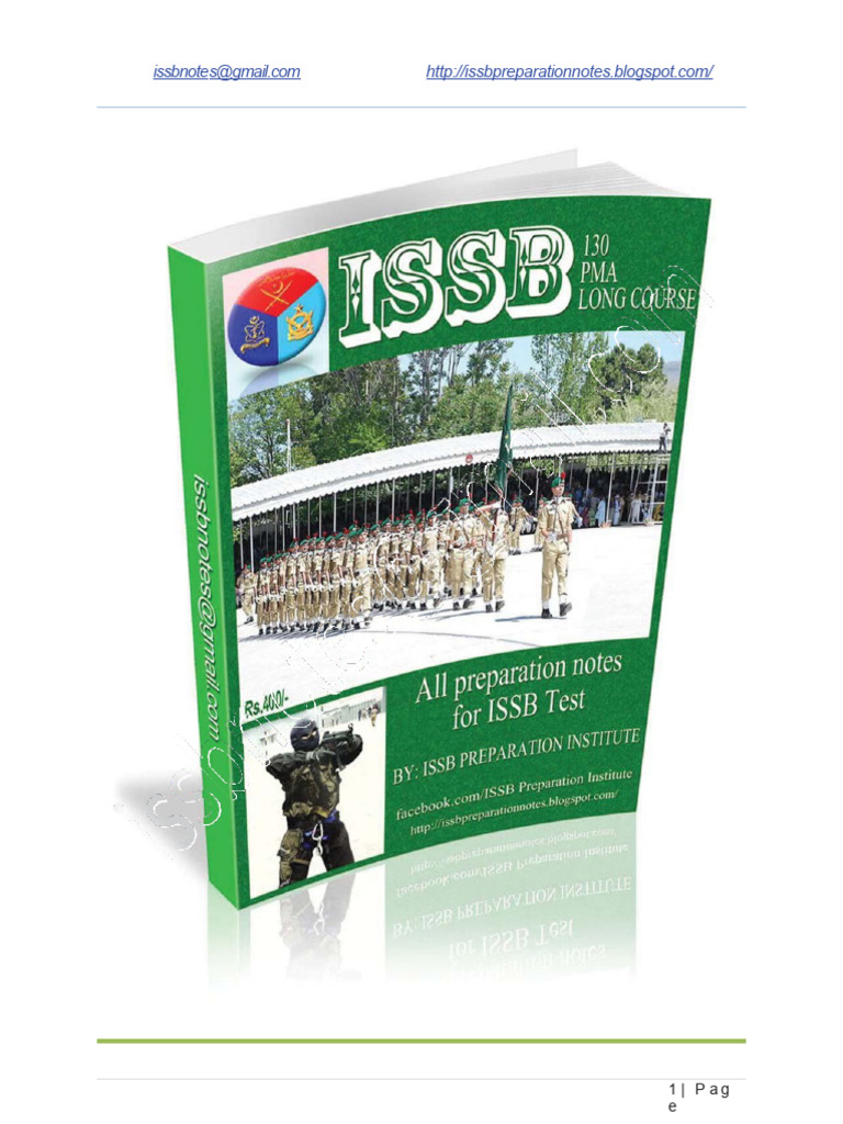 Issb Book | PDF | Career & Growth | Self-Improvement