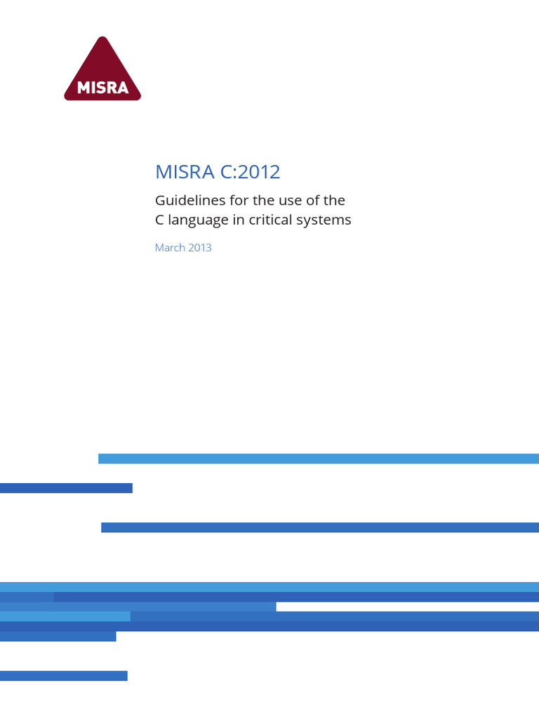 MISRA C 2 012 Guidelines For The Use of C Microcontrollers | PDF | C (Programming Language ...