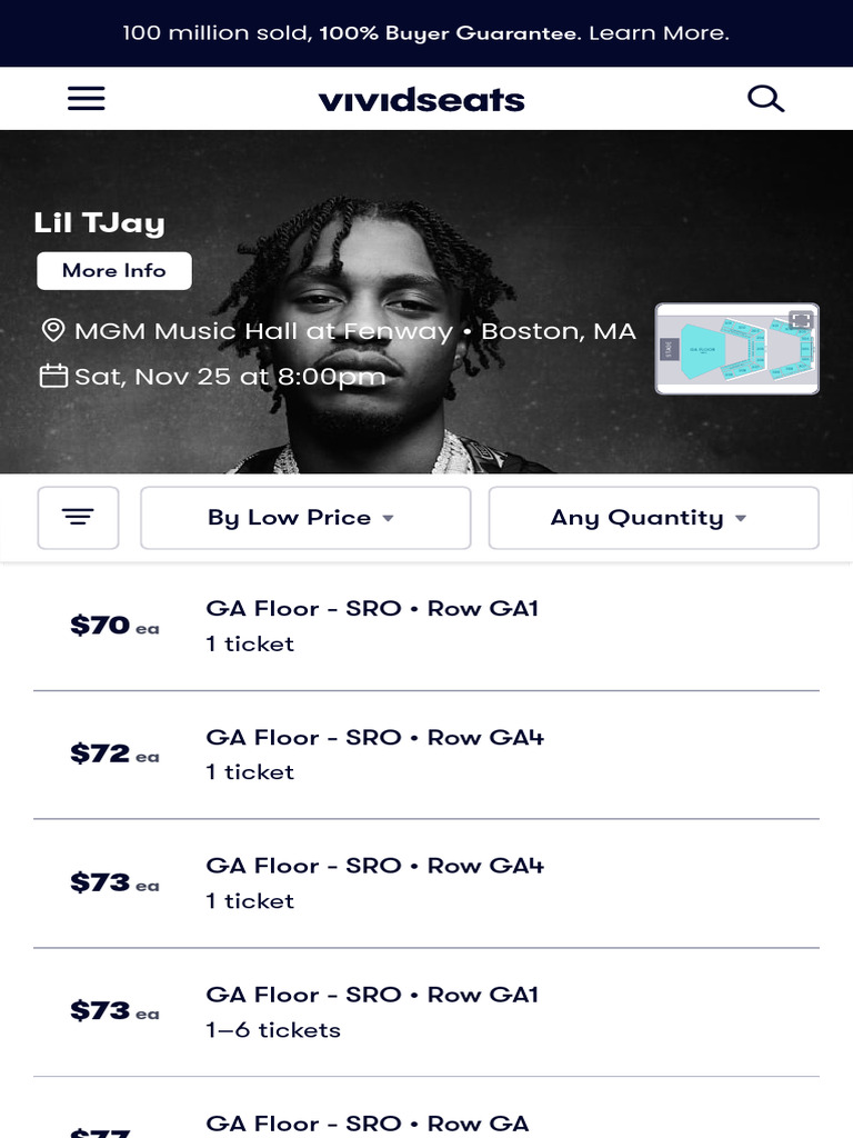 Lil TJay Boston Tickets - MGM Music Hall at Fenwa | PDF