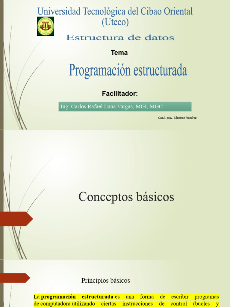 Programación Estructurada | PDF | Lenguaje de programación | Programación de computadoras