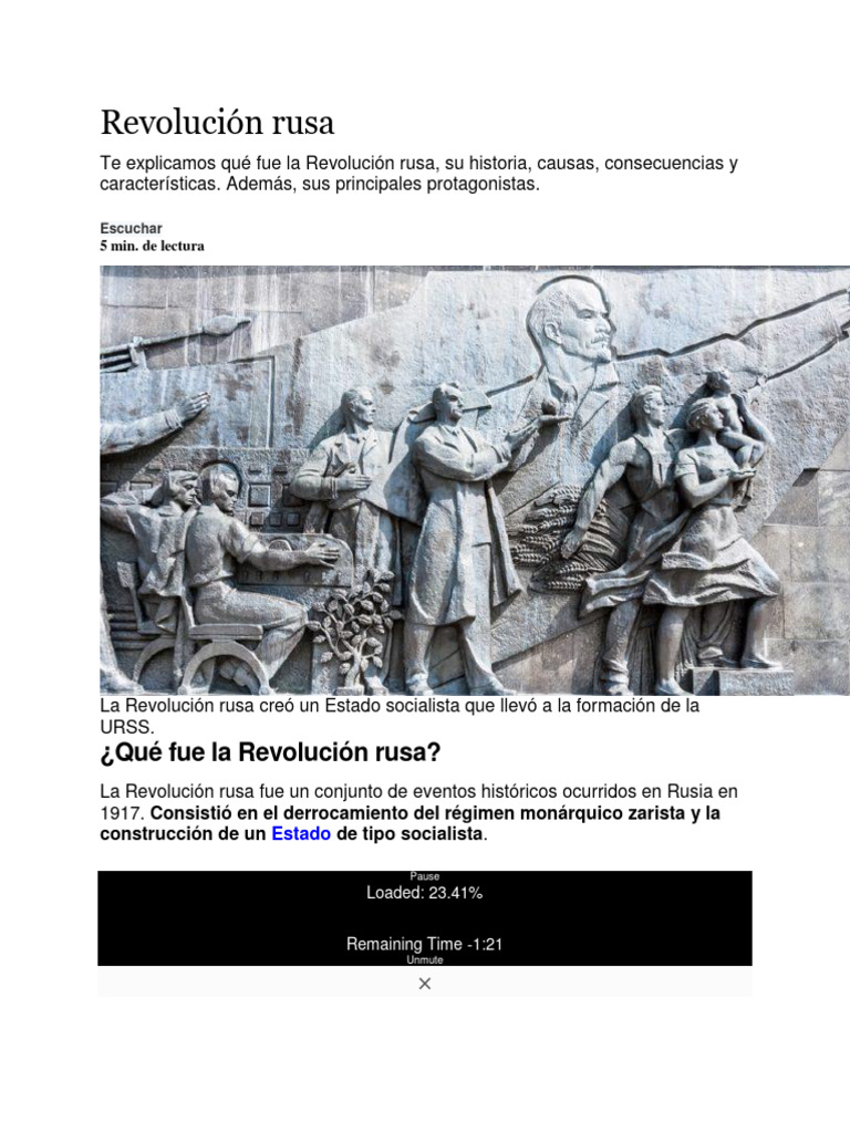 Revolución Rusa | PDF | revolución rusa | Imperio ruso