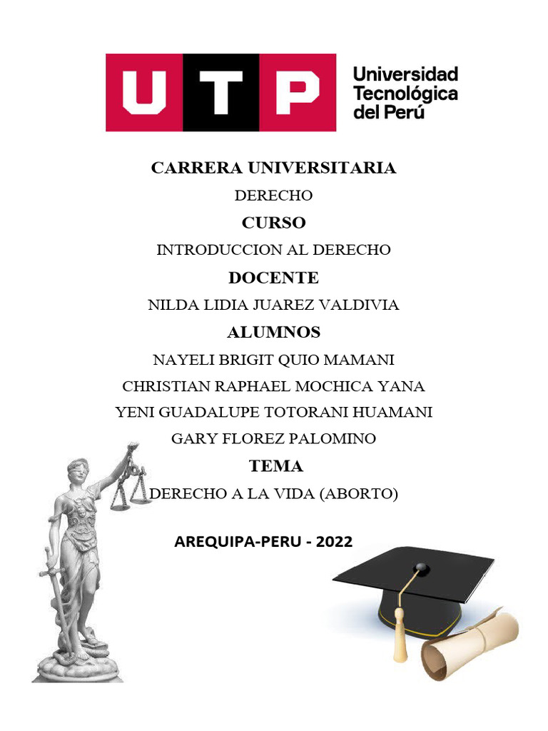 TAREA ACADEMICA caratula e indice final (1) | Descargar gratis PDF | Aborto | El embarazo