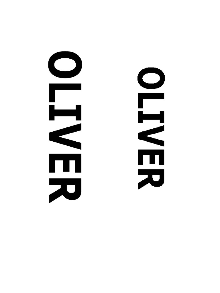 1 Oliver | PDF