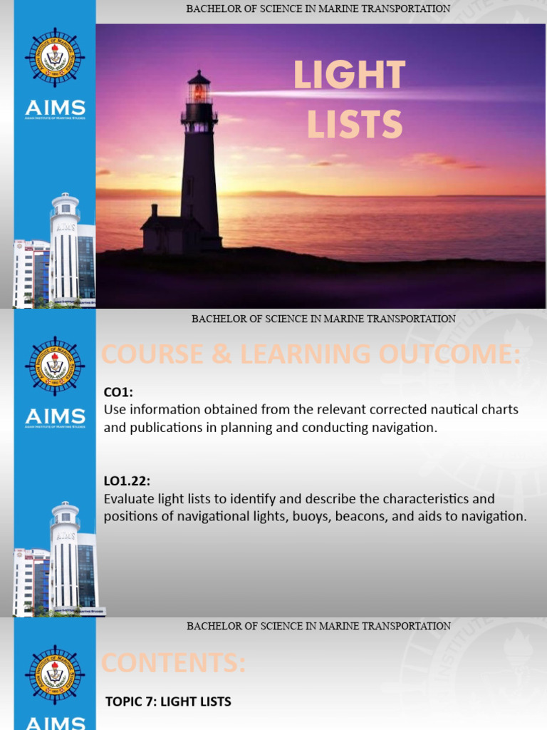 Week 11 - Light Lists | PDF | Navigation | Information