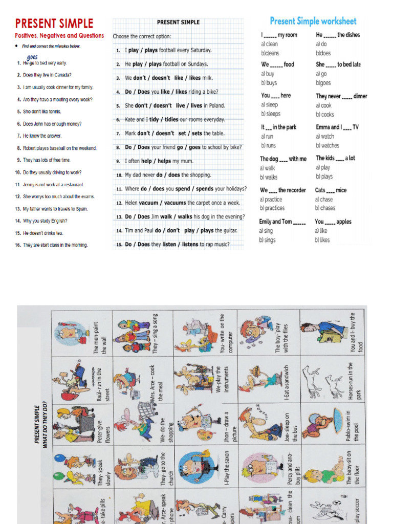 Simple Present 2° | PDF