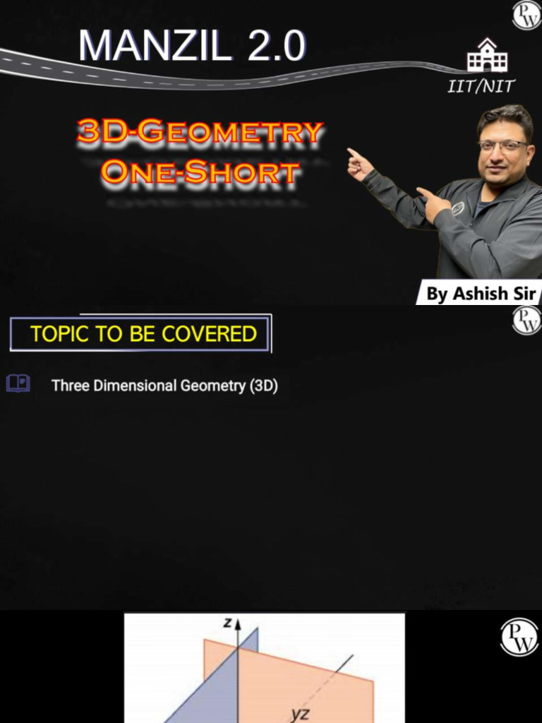 3-D Geometry in 1 Shot - Class Notes | PDF