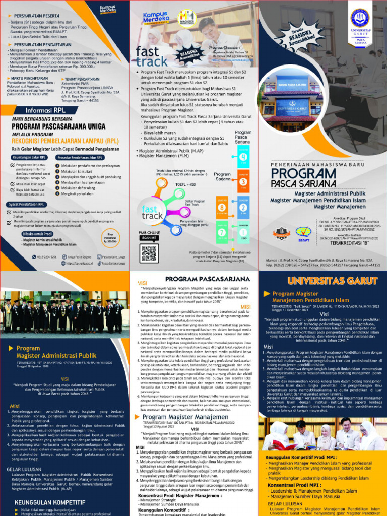 E-Brosur-Pasca-UNIGA-2024-2025 | PDF