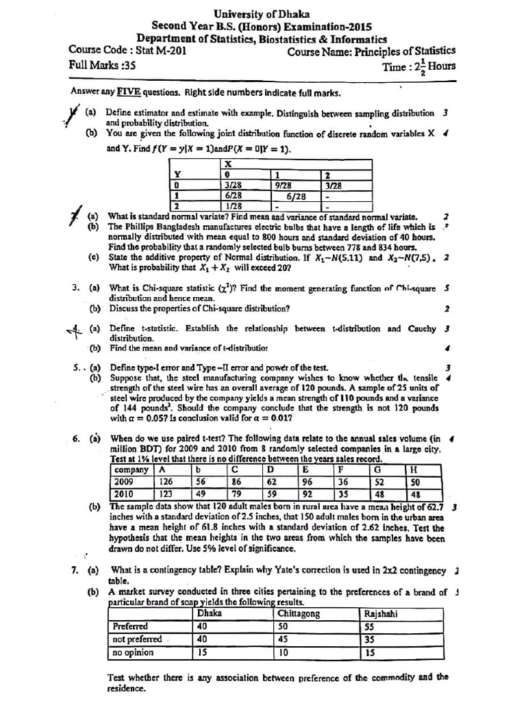 Stat 201 Questions | PDF