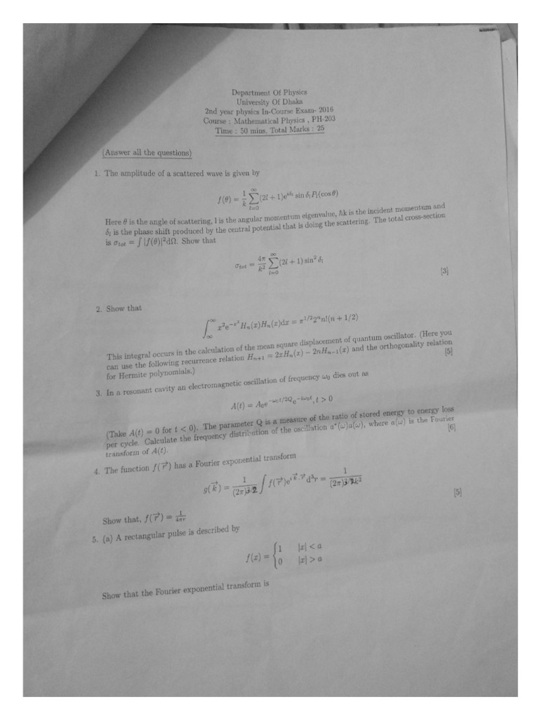 MMP Questions | PDF
