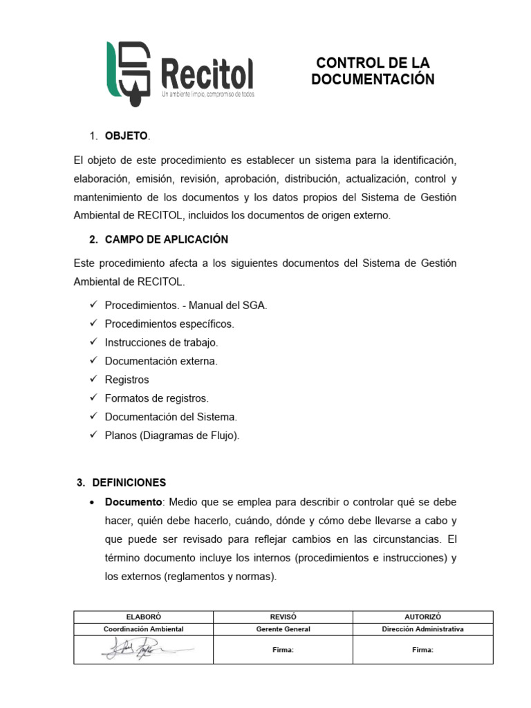 1. Control documental | PDF