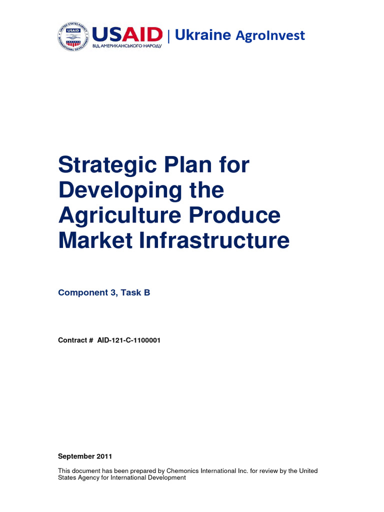 Ukraine Agro Market Infrastructure Plan | PDF | Infrastructure ...