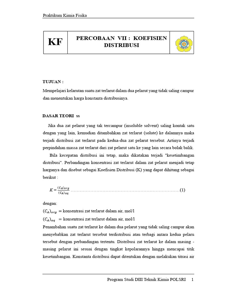 Koefisien Distribusi 2 | PDF