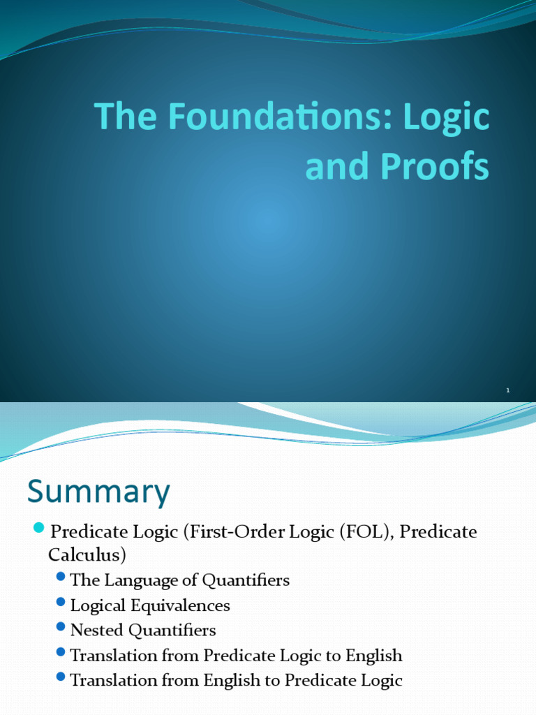 UNIT 3 Logic 2 | PDF | First Order Logic | Proposition UNIT 3 Logic 2 | PDF | First Order Logic | Proposition