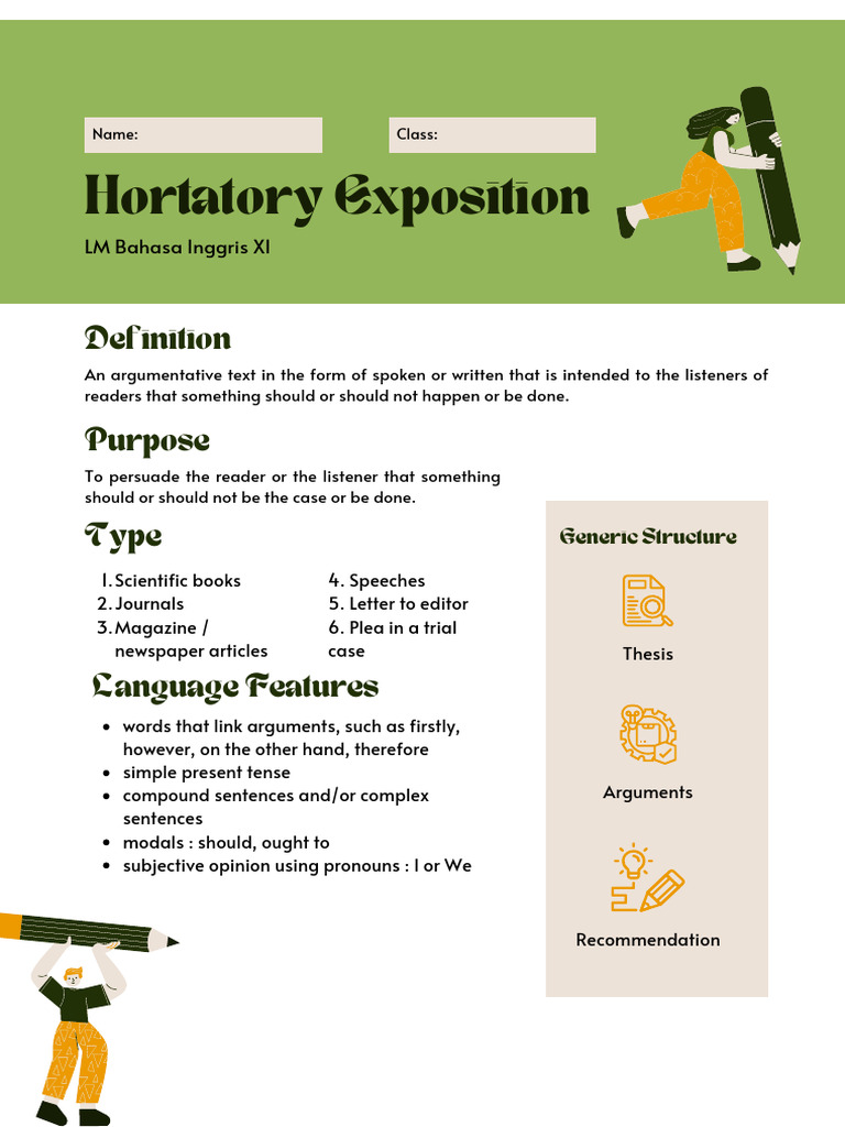 Hortatory Exposition Worksheet | PDF | Mindset | Adolescence
