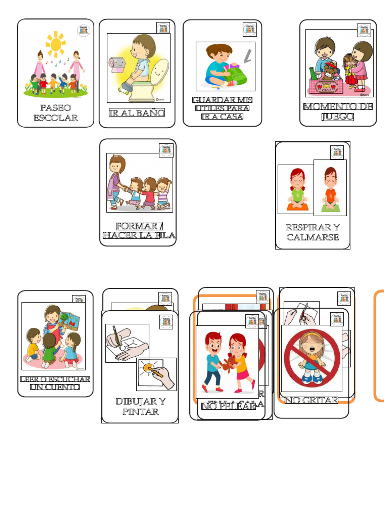 PDF Rutina Escolar Nivel Inicial | PDF