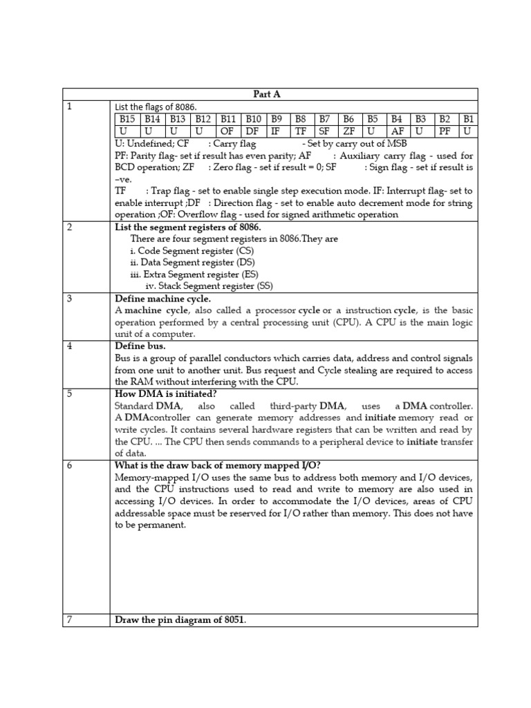 Part A | PDF | Microcontroller | Input/Output