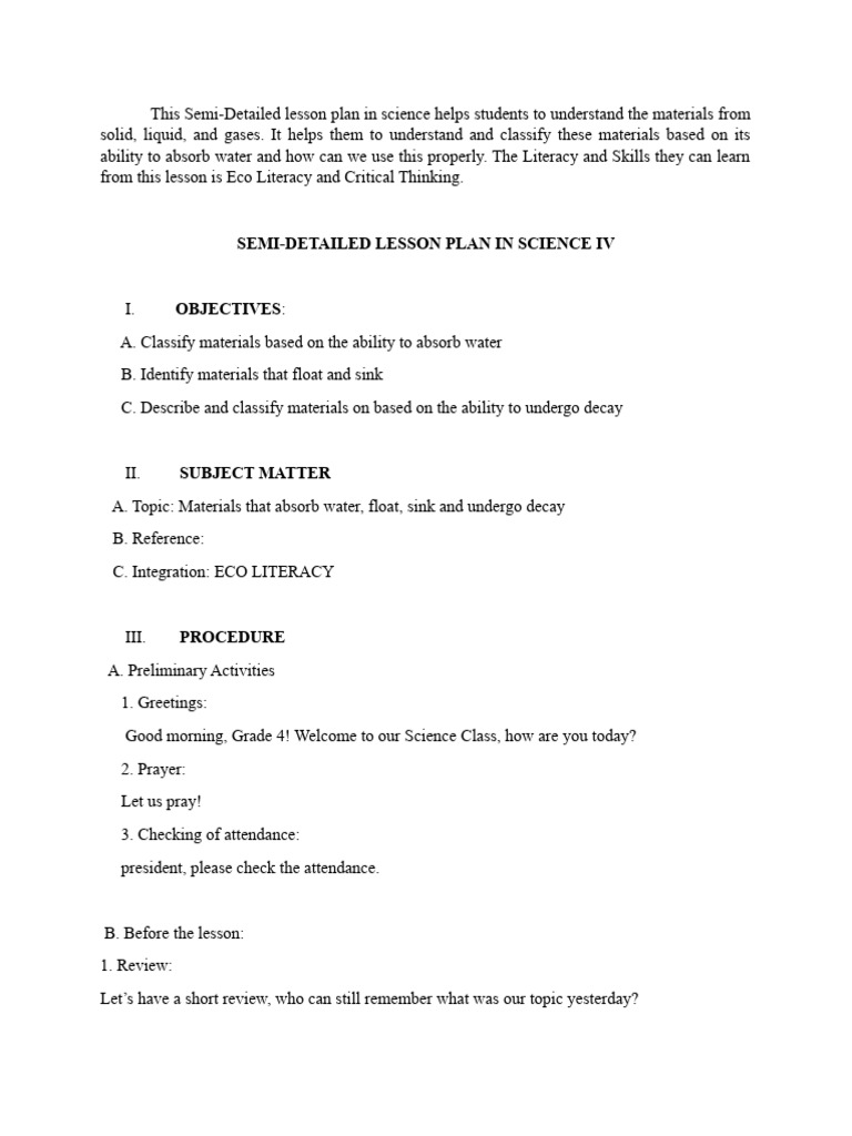 KIM LP | PDF | Lesson Plan | Cognition