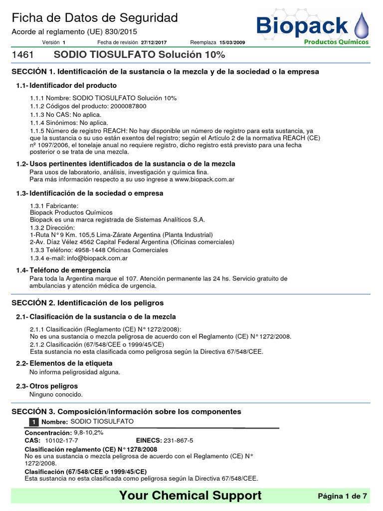Tiosulfato De Sodio Msds _ Sodium Thiosulfate Data Sheet – JVPH