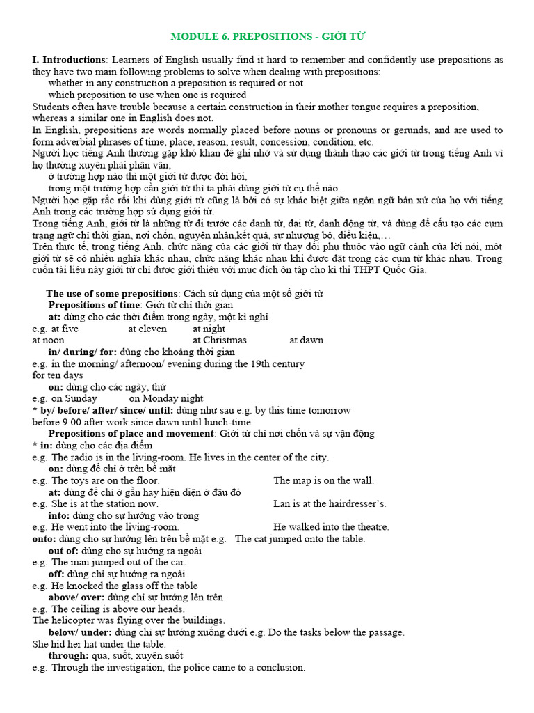 Mastering English Prepositions Guide | PDF | Languages | Foreign ...