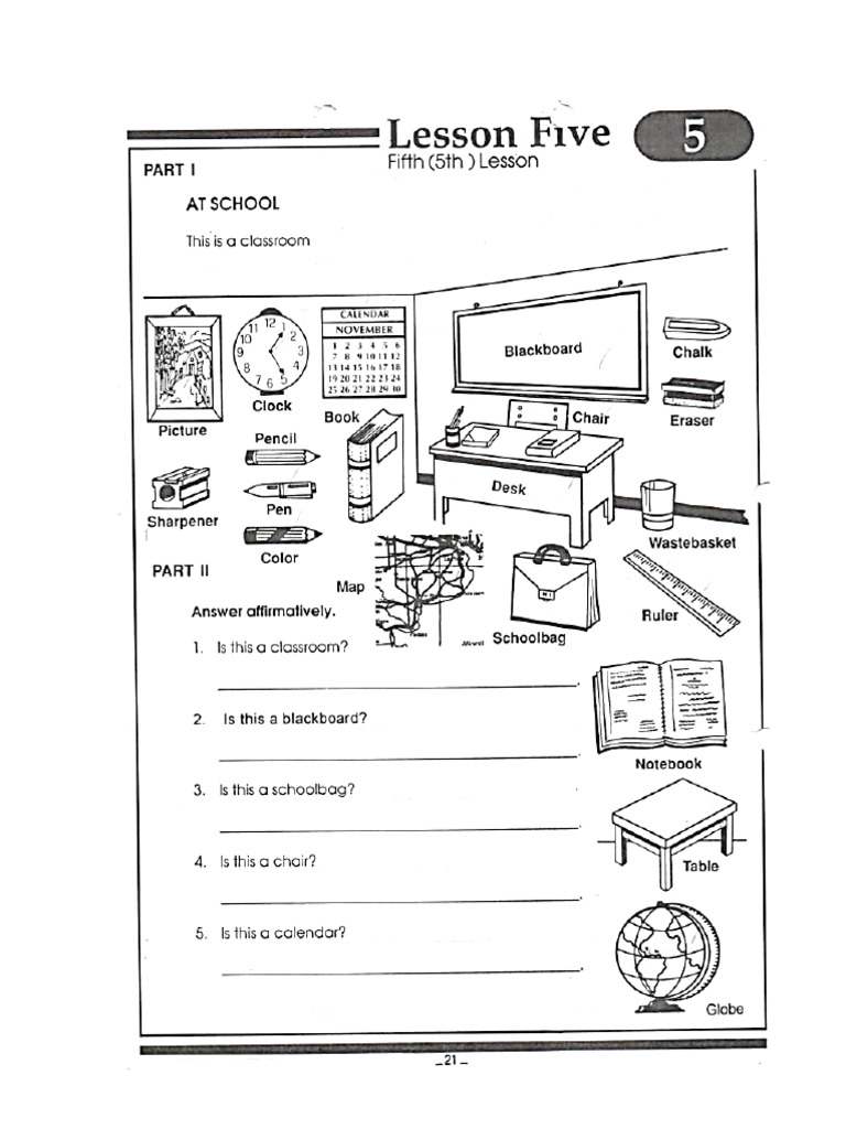 Lesson 5 L1 | PDF
