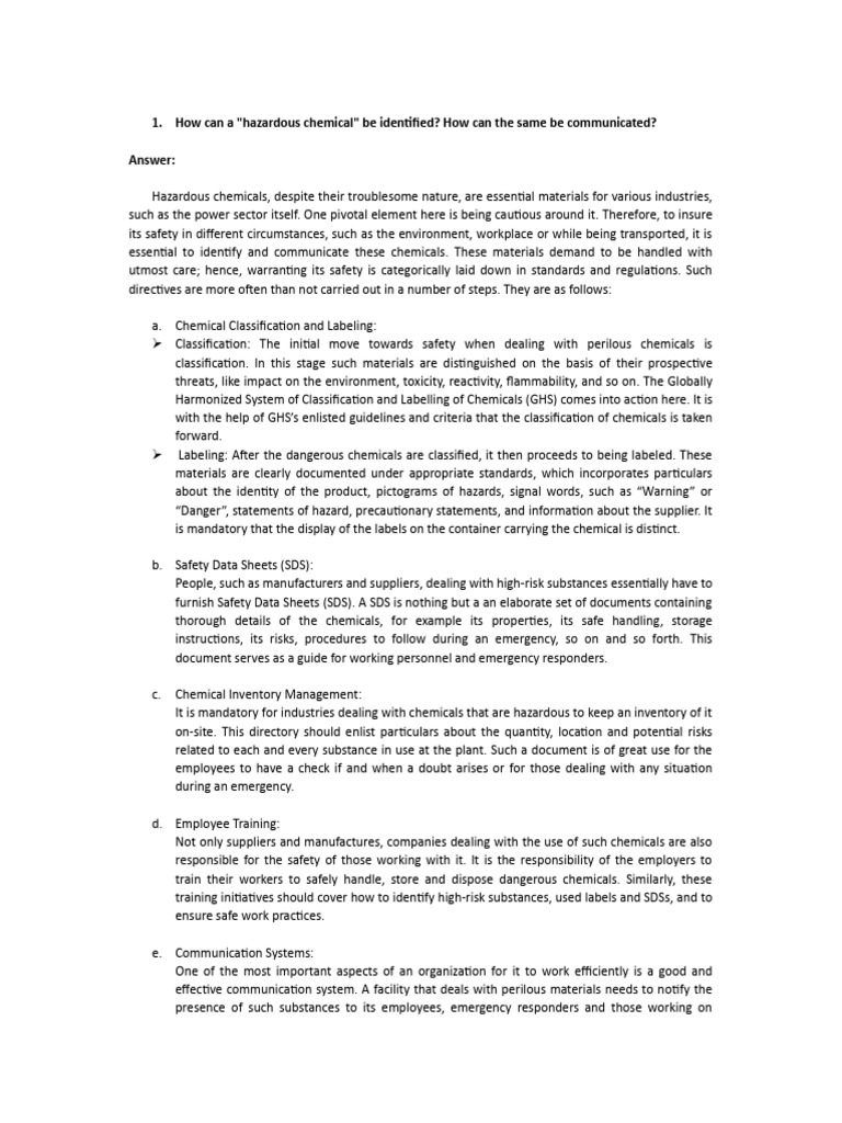 UPES_Assignment_2_HSE | Download Free PDF | Dangerous Goods | Safety