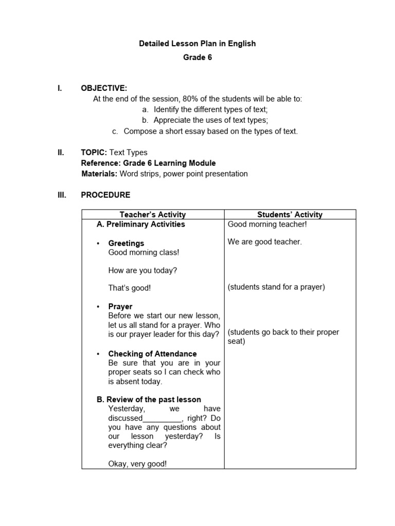 Grade 6 English: Exploring Text Types | PDF | Essays | Human Communication
