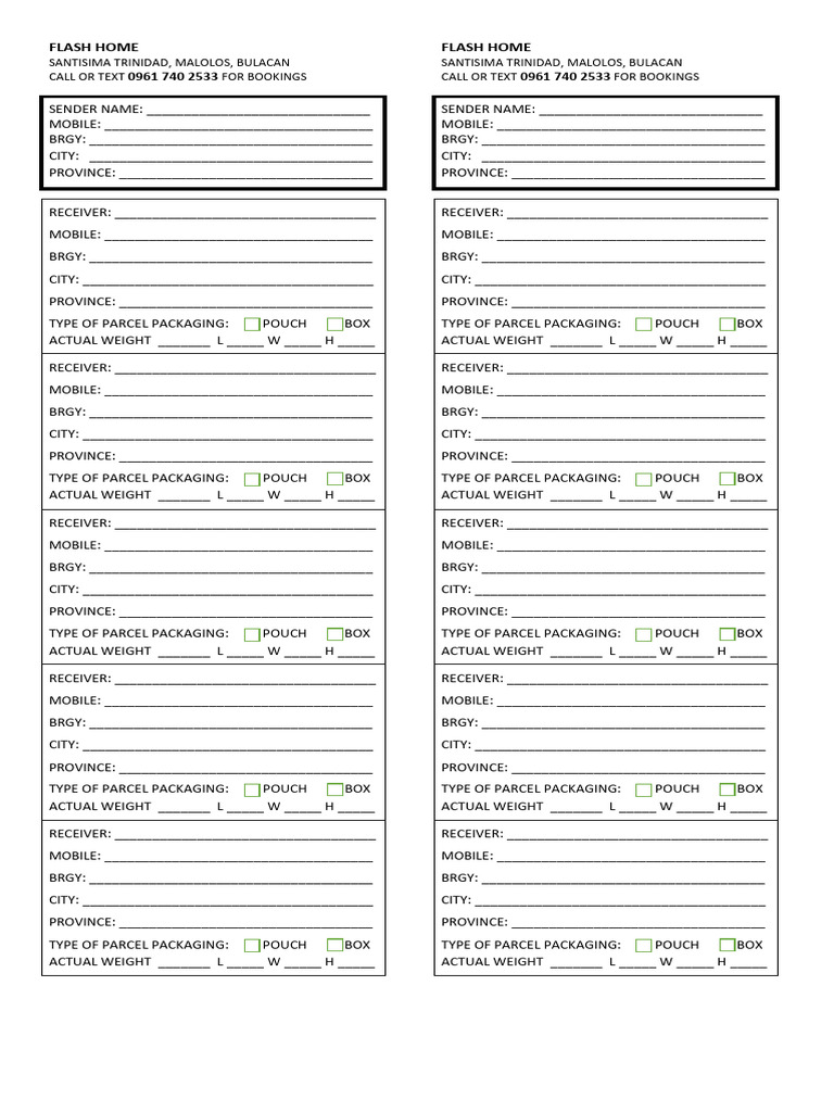 Sender Form | PDF | Finance & Money Management | Law