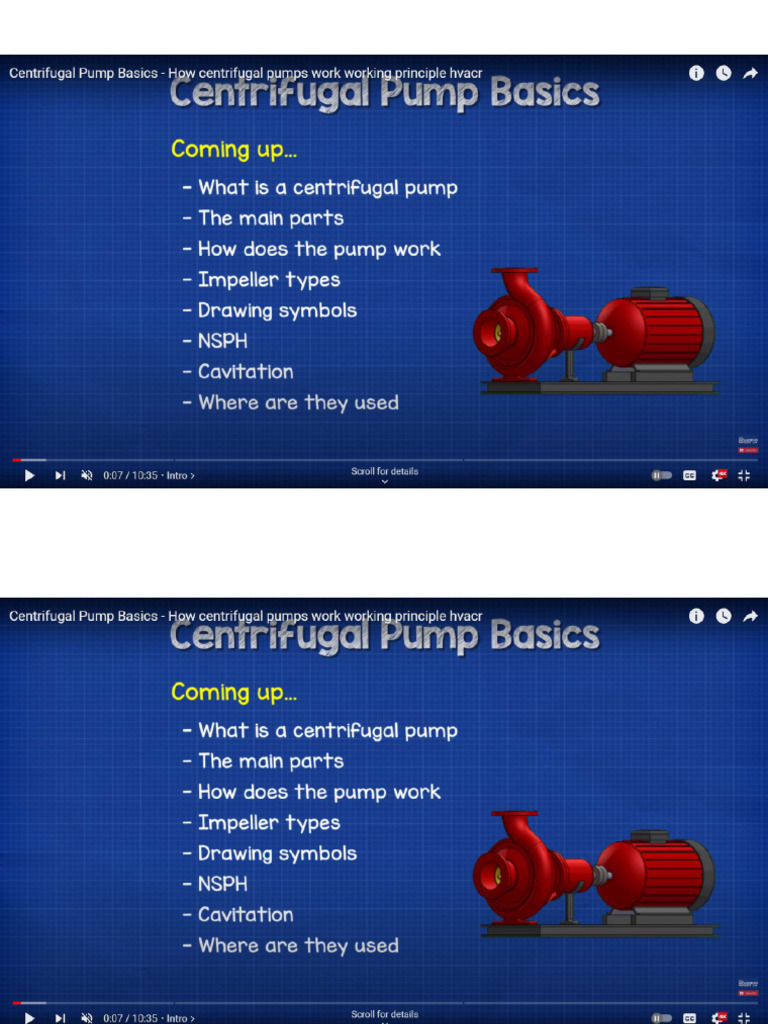 Centrifugal Pump Basic | PDF